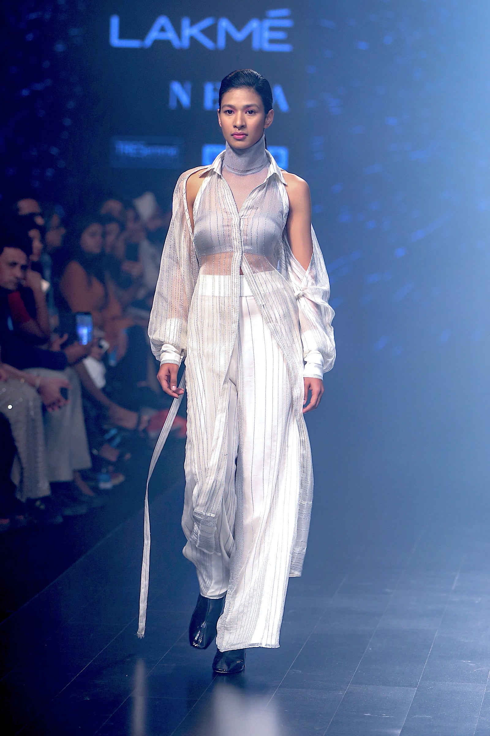 MONOCHROME MARBLE CHIFFON ENSEMBLE – Essé Design Studio